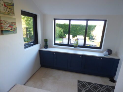 MODERN SHAKER PRUSSIAN BLUE & MUSSEL | Kitchen Flair