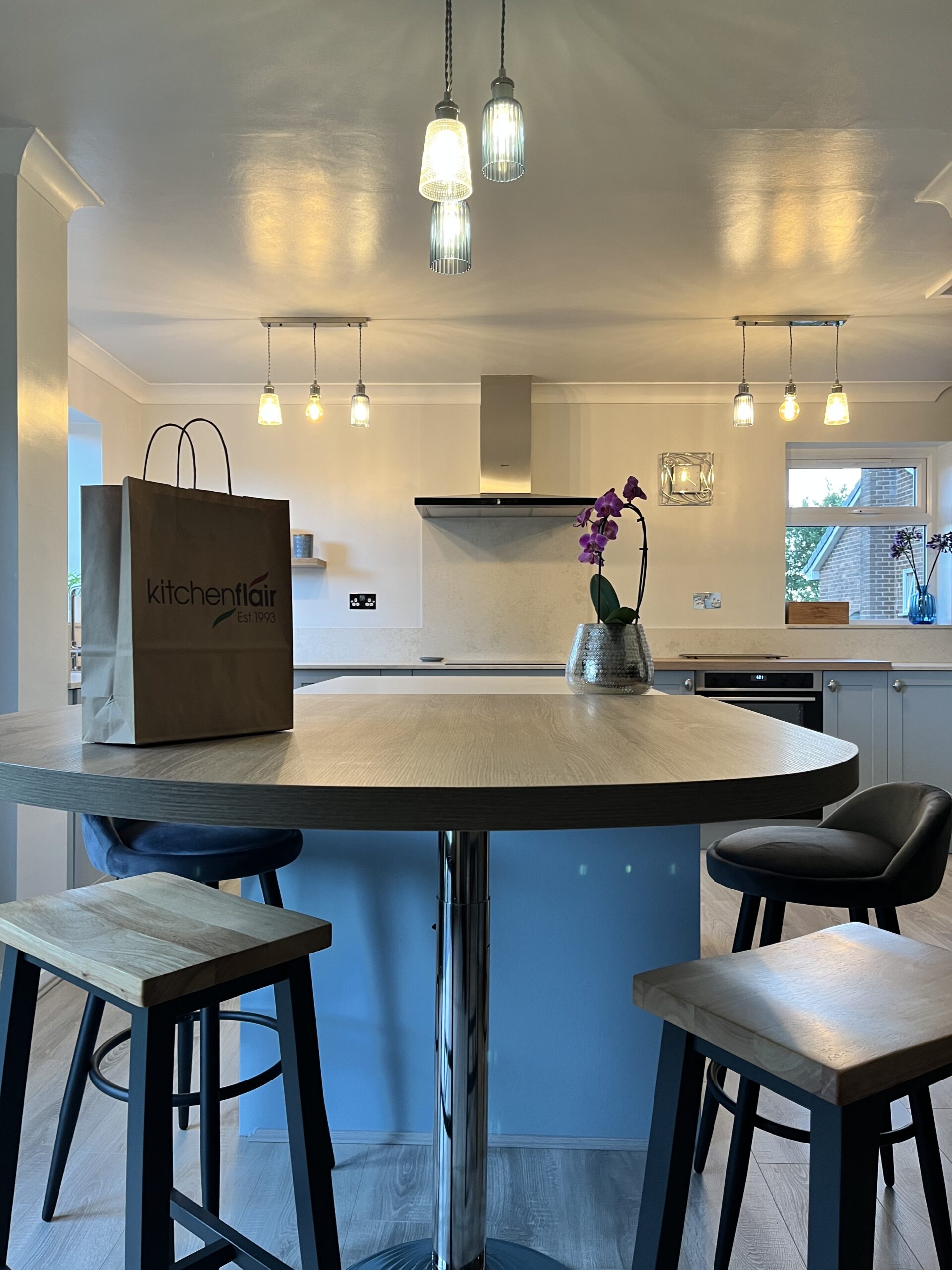 MODERN PANTRY BLUE KITCHEN DESIGN - Kitchen Flair